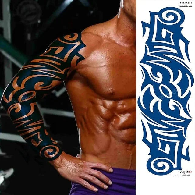Semi Permanent Tribal Removable Tattoos – TeMaRo™